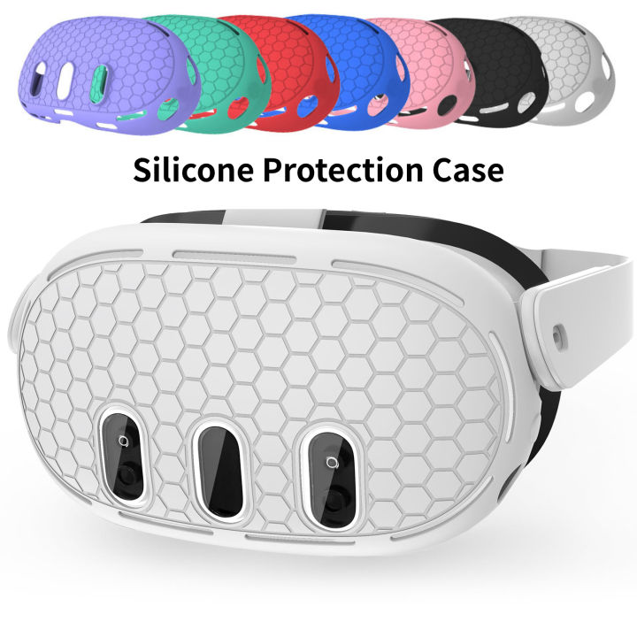 Silicone Protection Case for Meta Quest 3 VR Headset Anti-Scratches ...