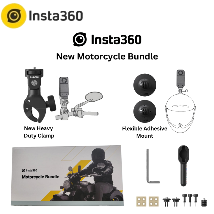 Insta360 - New Motorcycle Mount Bundle For Ace Pro/Ace/Go 3/X3/One X2/One R/One X/One RS | Lazada