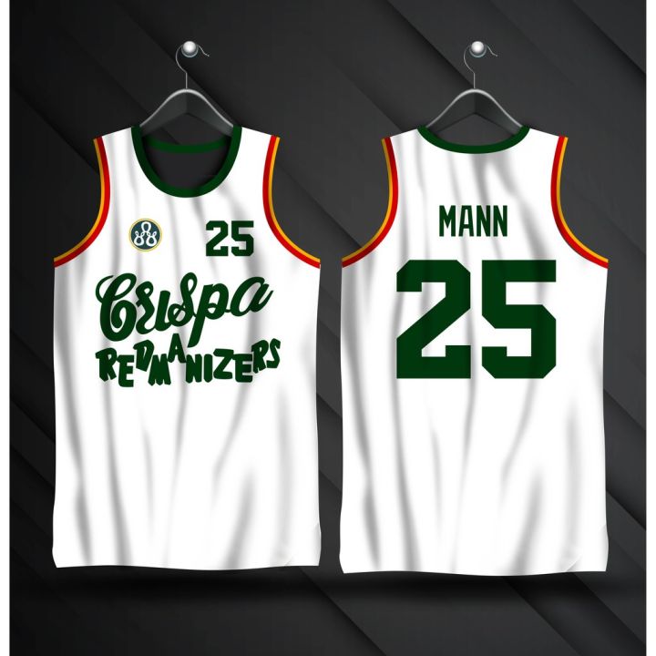 PBA RETRO JERSEY | CRISPA REDMANIZERS WHITE CYRUS MANN #25 | FULL ...