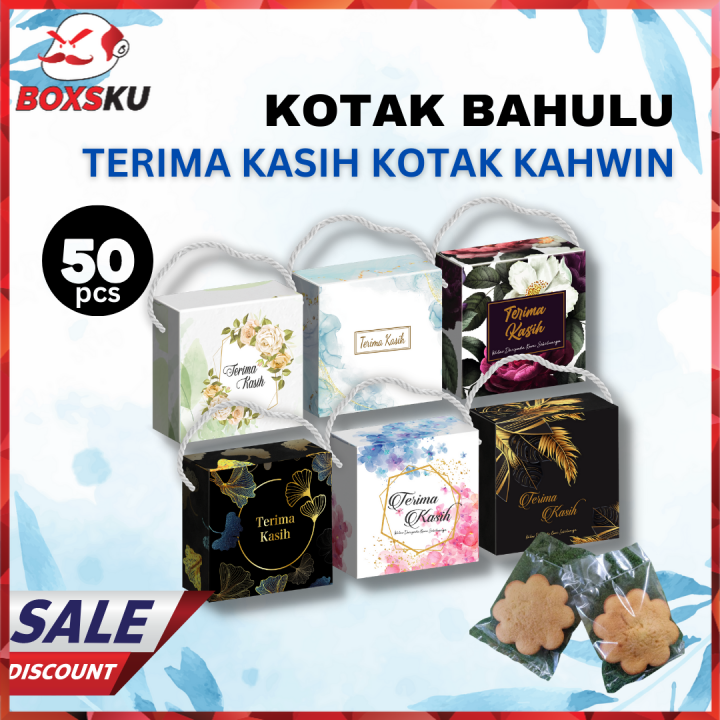 [50pcs] PROMOSI Bahulu Box / Kotak Bahulu / Kotak Doorgift / Thank You ...