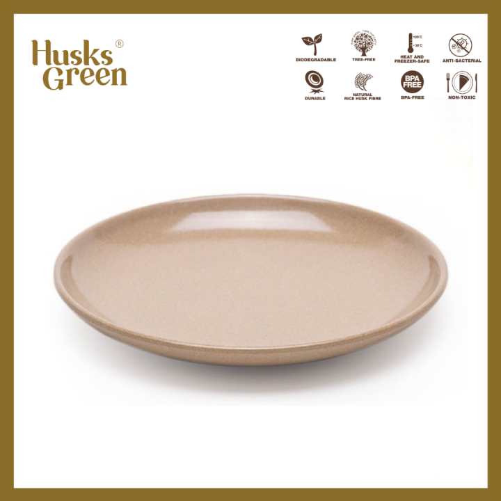 Husk's Ware Deep Round Dinner Plate (M) | Rice Husks | Eco Friendly ...