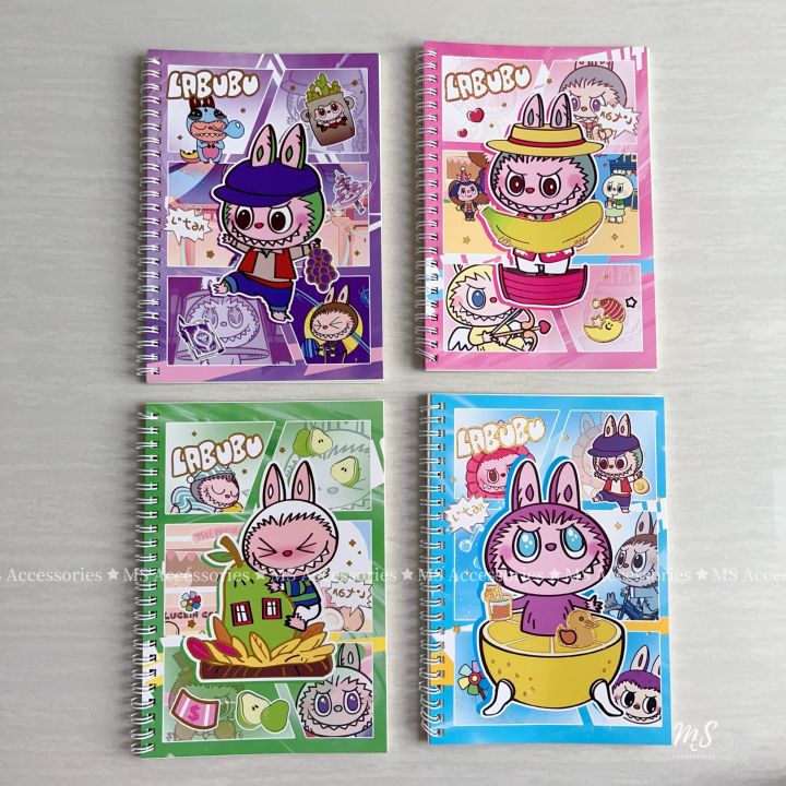 [SG Stock] A5 Labubu Shinchan Sanrio Ring Line Notebook Memo Line Book ...