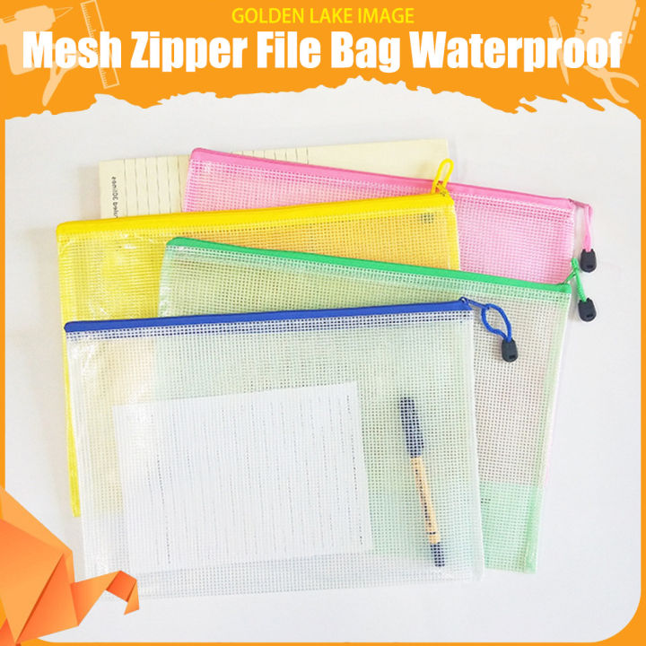 A6 A5 A4 A3 B5 B4 Mesh Zipper Bag Zipper File Organizer PVC | Zipper ...