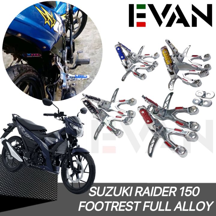 EVAN.COM Full Alloy Footrest For Suzuki Raider 150 Rear Footrest ...