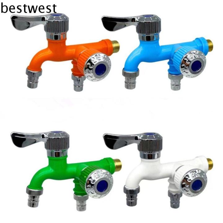 BESTWEST Plastic Multifunctional Balcony Garden For Home Double Outlet ...