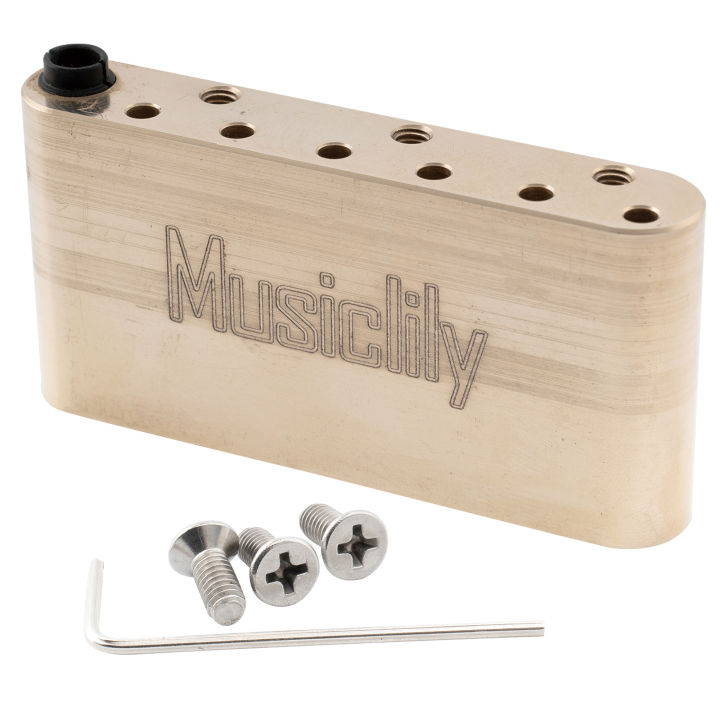 Musiclily Ultra 10.8mm Full Solid Brass Tremolo Block for Strat Style ...