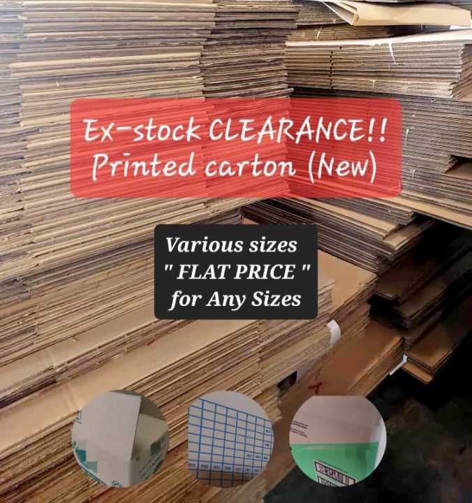 (NEW) Good Quality Ex-stock PRINTED Carton Box Clearance | Lazada