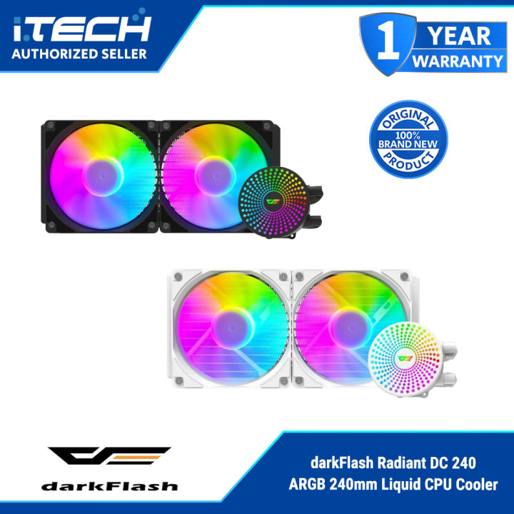 darkFlash Radiant DC 240 ARGB 240mm Liquid CPU Cooler | Lazada PH