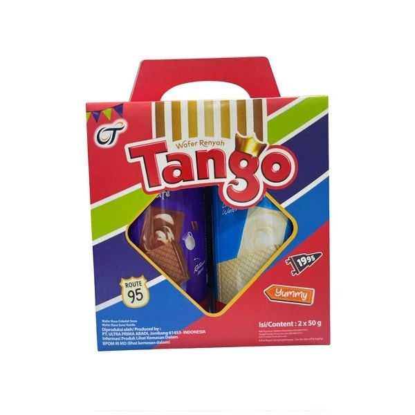 Hampers Lebaran Tango Wafer duo Isi 1 Dus 2 kaleng Renyah tango wafer ...