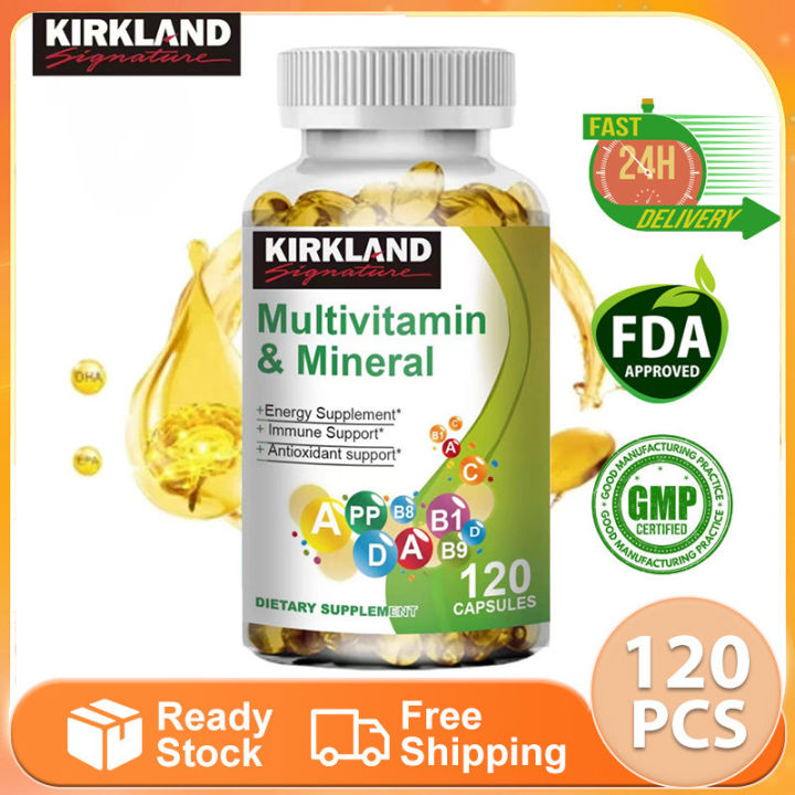 Multivitamin & Minerals Capsules with Vitamin B12, D3 & K2 for Boost ...