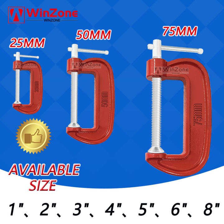 G Clamp 1 inch to 8 inch G Clip Fast Clip Fixing G Fixture Heavy Duty ...