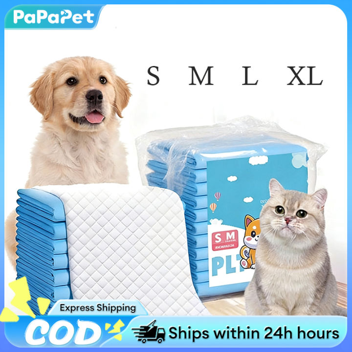 PAPAPET Dog and cat pee pads, 100 pads, potty training pads, quick ...