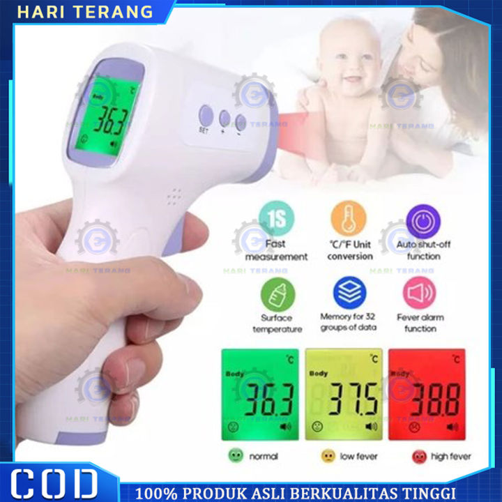 Thermo Gun Digital Termometer Tembak Thermometer Infrared Murah ...