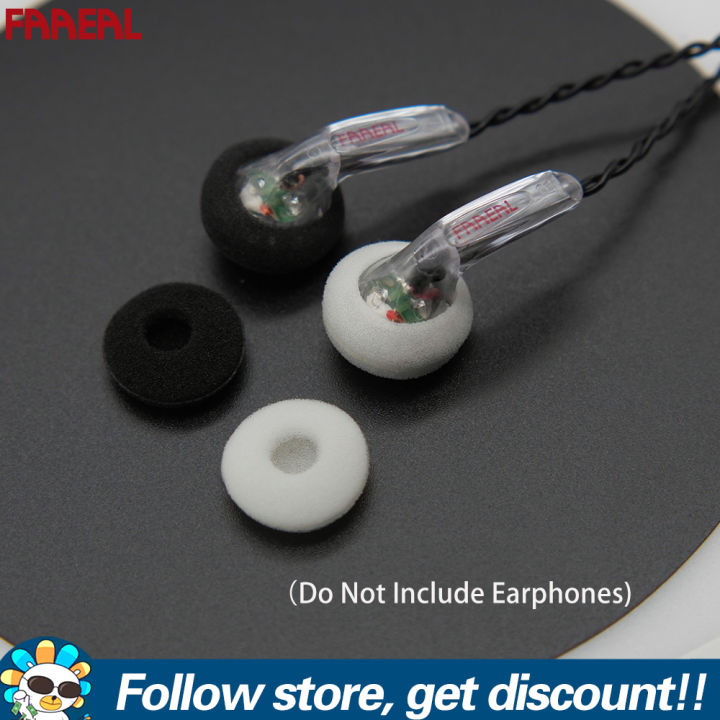 FAAEAL 30Pcs/15คู่โฟมนุ่มหูฟังแผ่นรองหูฟังหู Pad เบาะฟองน้ำสำรองใช้ร่วม ...