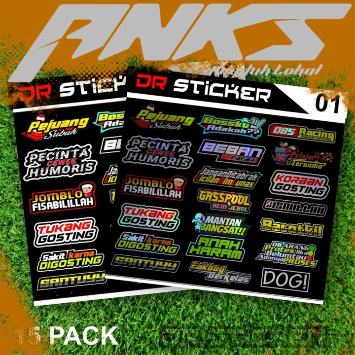 STICKER VIRAL TEBARU Sticker Kata-Kata Pack Jumlah 20 Sticker Pack Logo ...