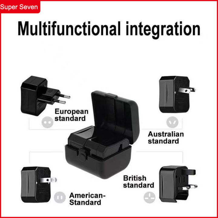 3 in 1 Universal Adapter and Plug Travel Adapter Power Charger Outlet ...