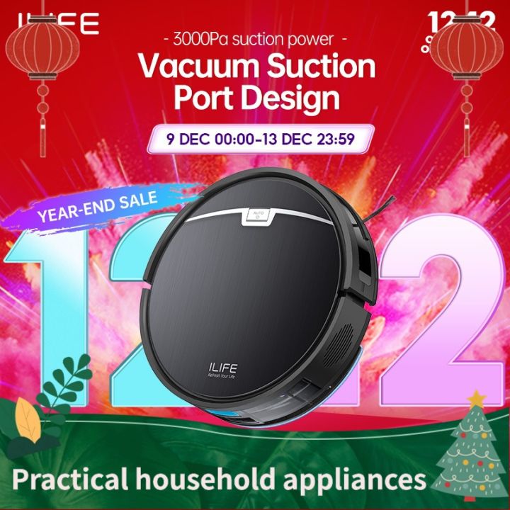 ILIFE V5s Plus/V9/V9 pro Wet / Dry Robot Vacuum Mop Cleaner Cordless ...