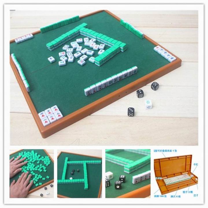 【Factory-direct】 Small travel mahjong set mini Mahjong portable ...