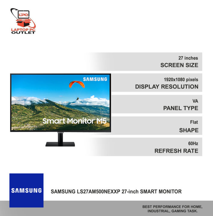 Samsung 27 inch LED Full HD Smart Monitor LS27AM500NEXXP | Lazada PH