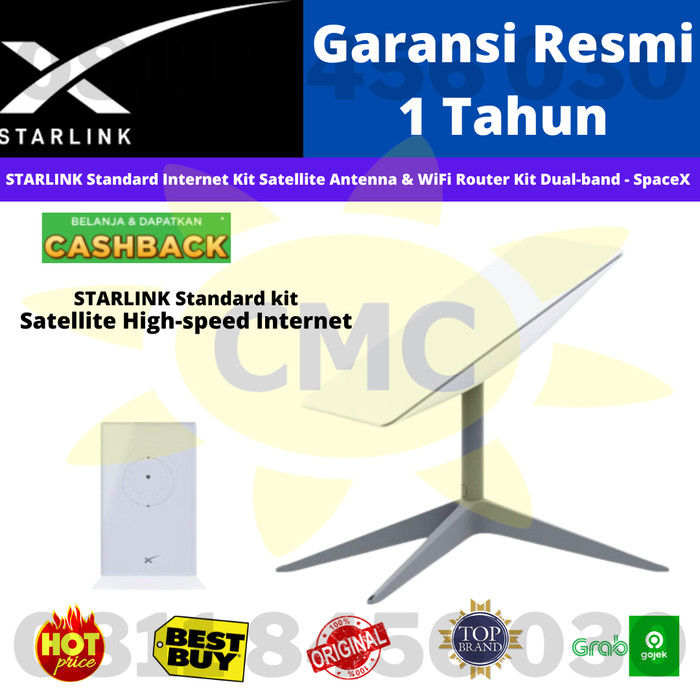 STARLINK Standard Internet Kit Satellite Antena Wifi Router Dual Band ...
