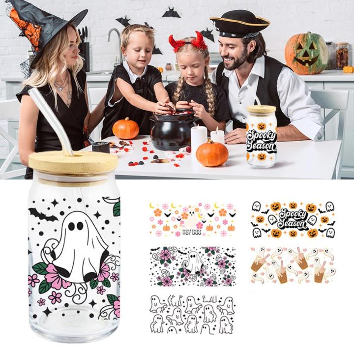 Halloween UV DTF Transfer Printing Sticker Cute Cartoon Transfer Clear ...