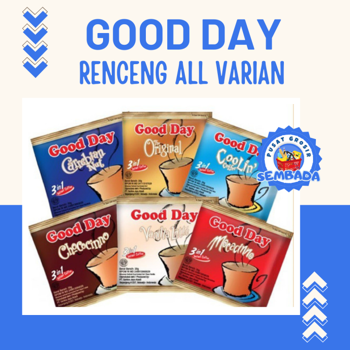 Good Day Kopi Renceng All Varian 20 gram x 10 sachet | Lazada Indonesia