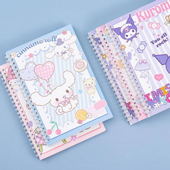 60 Pages A5 Cartoon Sanrio Coil Notebook Cute Mymelody Kuromi ...