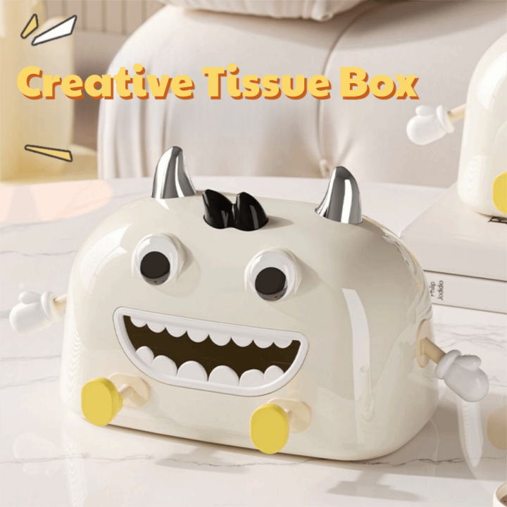 COOLCELLS with Phone Holder Cartoon Tissue Box Cute Non-slip Facial ...