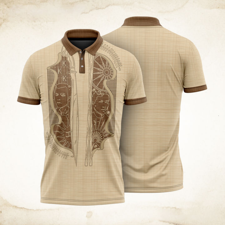 Asean Attire For Men Retro Polo Shirts For Men Ethnic Wear Modern ...