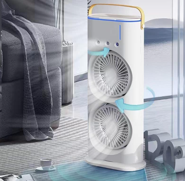 Dual Fan Rechargeable Mini Portable High-Quality Multifunction Air ...
