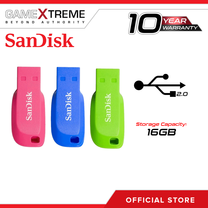 SanDisk Cruzer Blade CZ50C 16GB USB 2.0 Flash Drive | Lazada PH