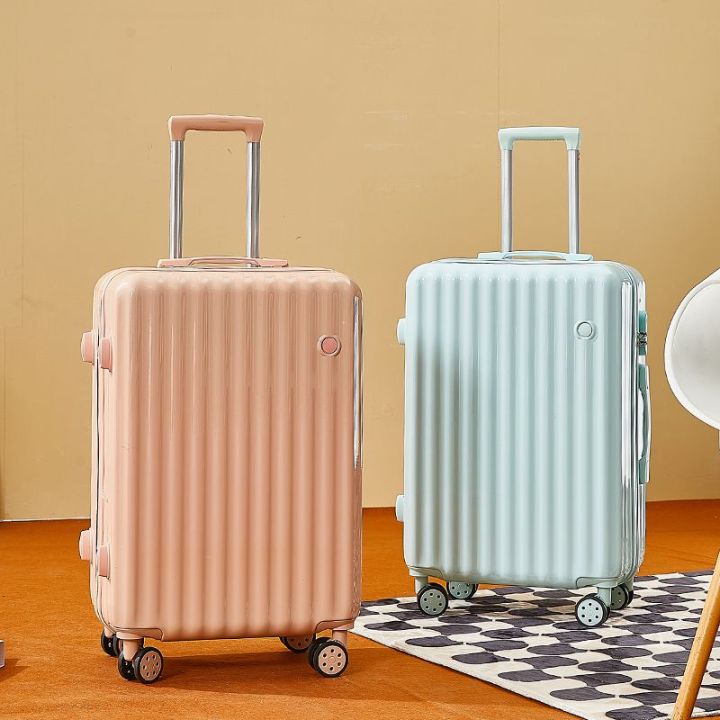 TJA 20/24 inch Unisex Candy Luggage Trolley Suitcase with Super Large ...