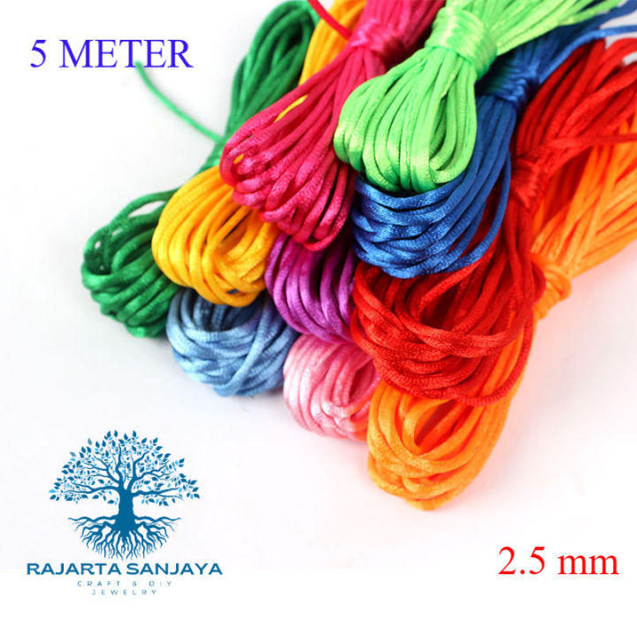 [5 Meter] Tali Cina Satin 2mm/2.5mm | Lazada Indonesia