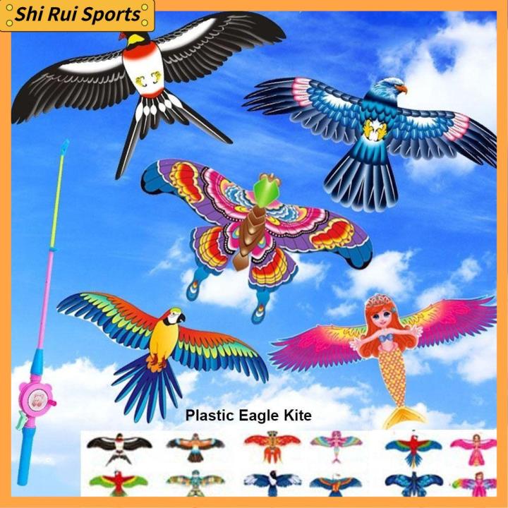 SHIRUI 50cm. Diều đại bàng nhựa Phim hoạt hình Đồ chơi DIY Diều Chim ...