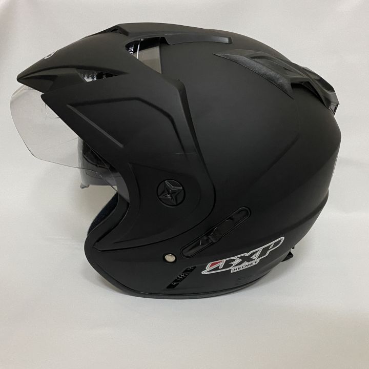 Helm Motor Pria Dewasa Hitam Doff Polos Helem SNI Helm Motor Dewasa ...
