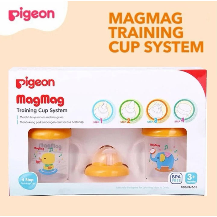 PIGEON MAGMAG TRAINING CUP SYSTEM Set isi 2 (Gajah dan Bebek) - All IN ...
