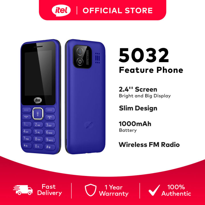 itel 5032 Basic Cellphone Original (Keypad) Ultra Slim 2.4" Screen ...