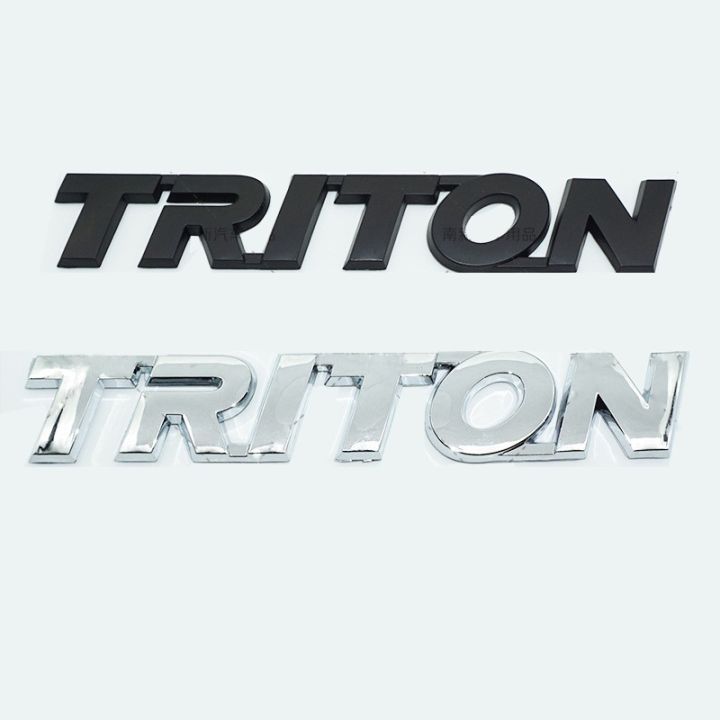 ABS Silver TRITON Letter Logo Car Rear Emblem Badge Sticker | Lazada