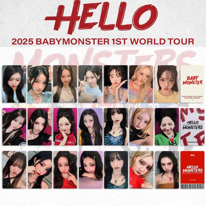 BABYMONSTER World Tour PhotoCard 2025 Hello Monsters Japan PopUp YGS ver. Rami Ahyeon Chiquita ...