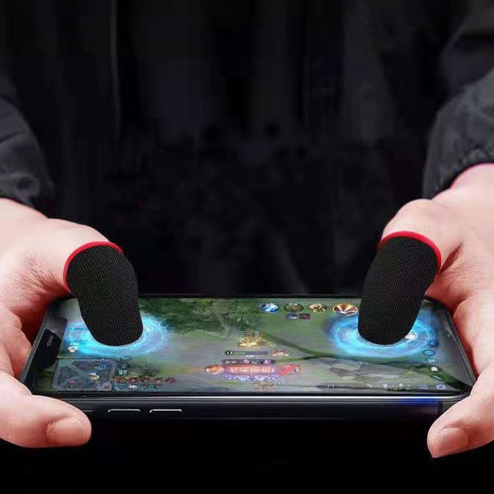Carbon Fiber Touchscreen Anti-slip Anti-sweat Gaming Finger Cover for ...
