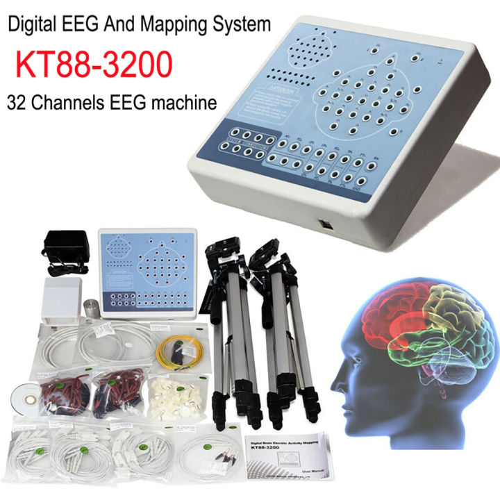 Contec KT88-3200 Digital 32 Channel EEG Machine Brain electric Activity ...