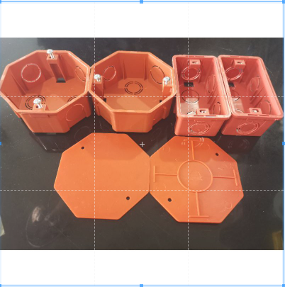 TLX Pvc orange Junction box, Utility box, Junction box cover for ...