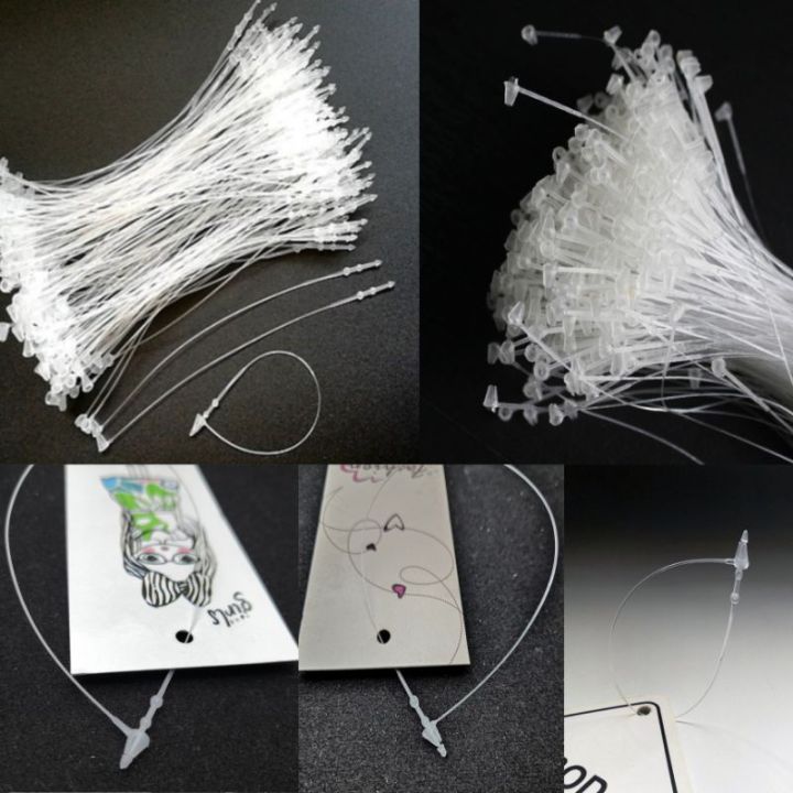 [GMRACK] Transparent Snap Lock Pins Loop Price Tag Fastener Hook Ties ...