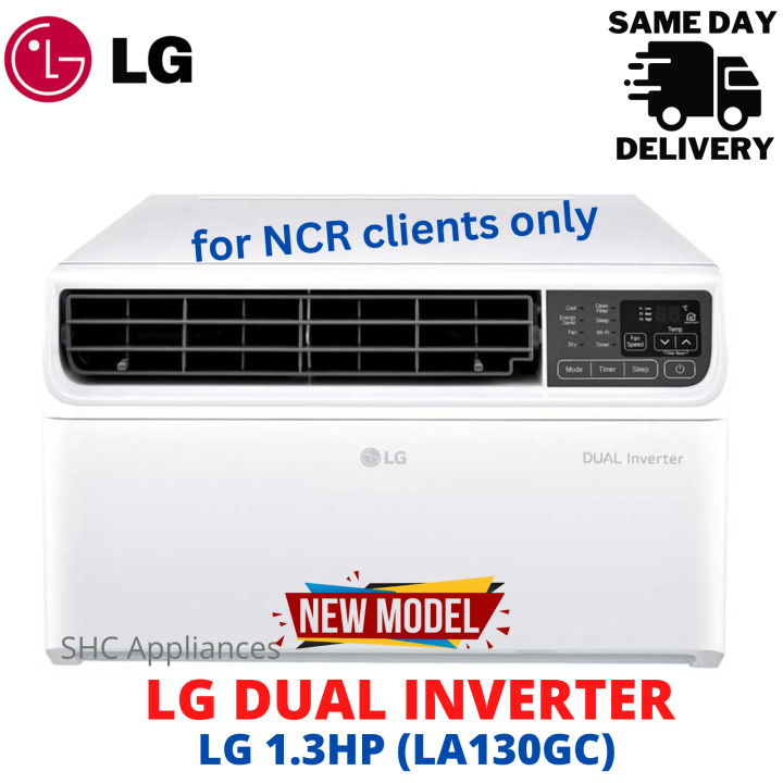 LG 1.3HP LA130GC (new model) DUAL INVERTER WINDOW TYPE AIRCON (NCR ...