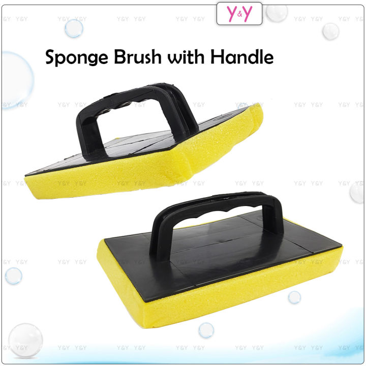 Arc En Ciel Sponge Brush with Handle / Yellow Sponge with Handle ...