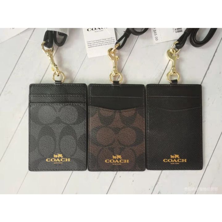 Work Permit Card Holder Leather Sling Bus Lanyard Id | Lazada PH