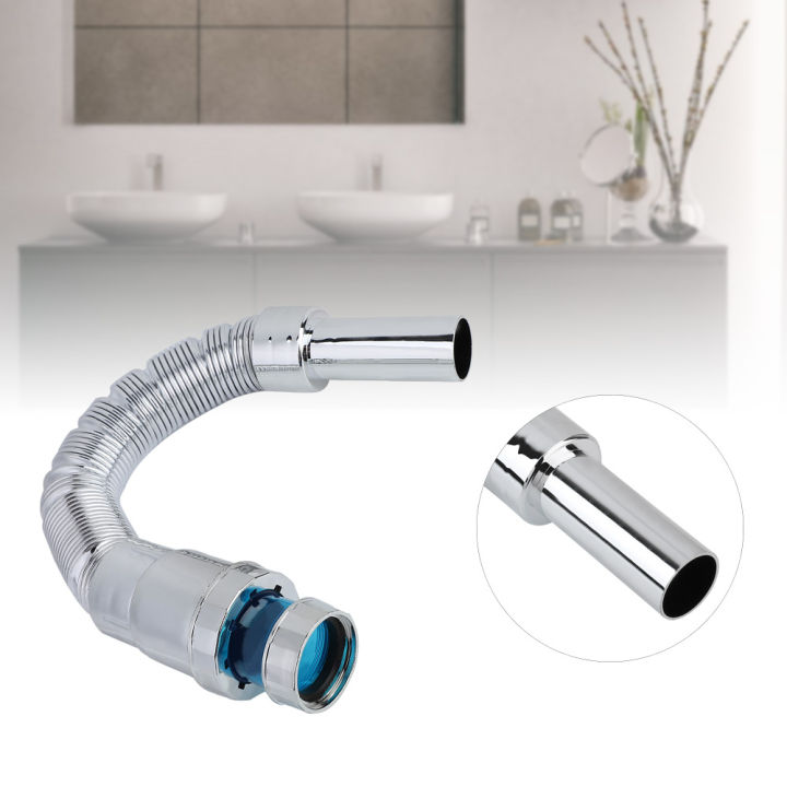 Drain Hose Steel Short Flexible Retractable Odor Drain Pipe Sink Basin ...