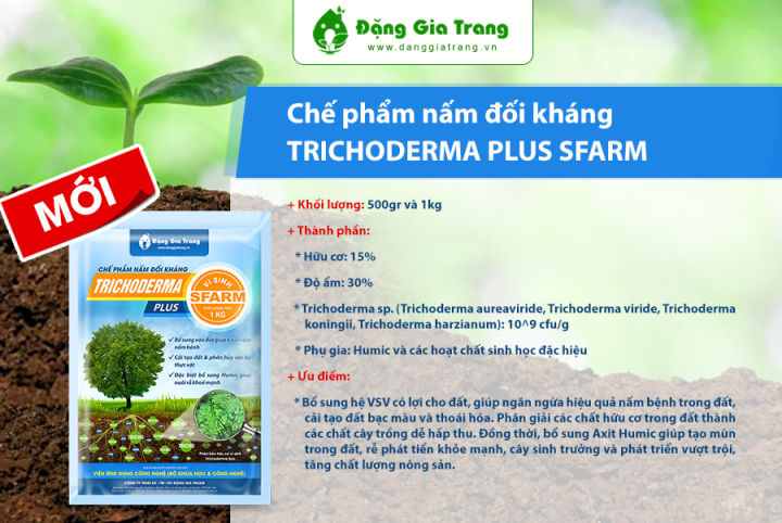 Chế phẩm nấm đối kháng Trichoderma plus Sfarm - Gói 1kg | Lazada.vn