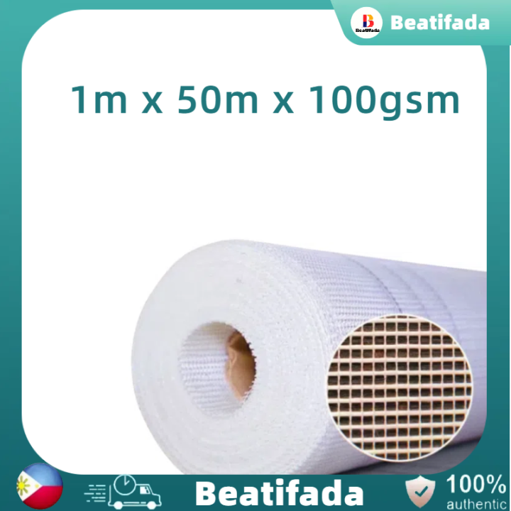 1m x 50m x 100gsm Fibermesh Net for Waterproofing (Roll)Anti-cracking | Lazada PH