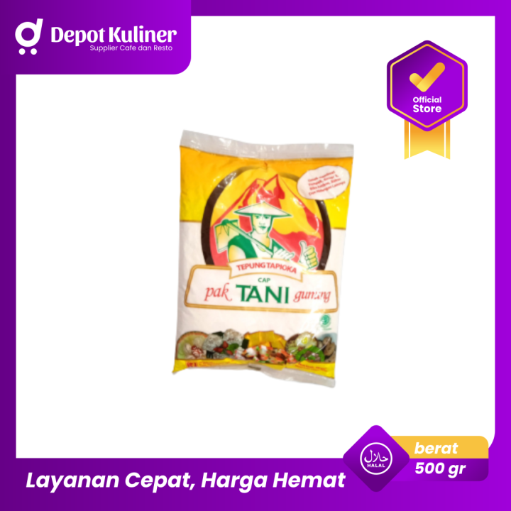 Tepung Tapioka Cap Pak Tani Gunung 500G | Lazada Indonesia